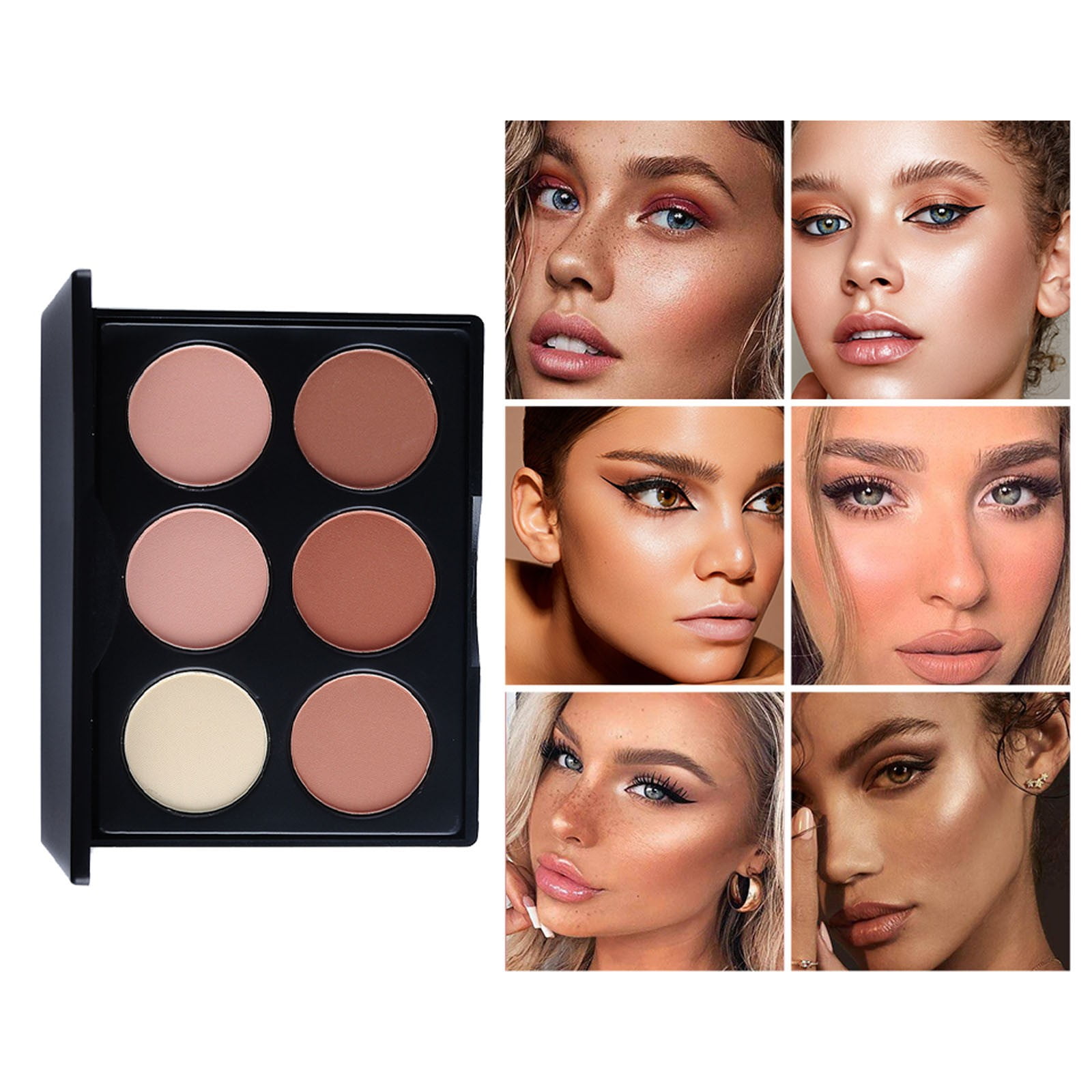 Siquannn 6 Color Finishing Cosmetic Enhances Big Nose Contouring Eye ...