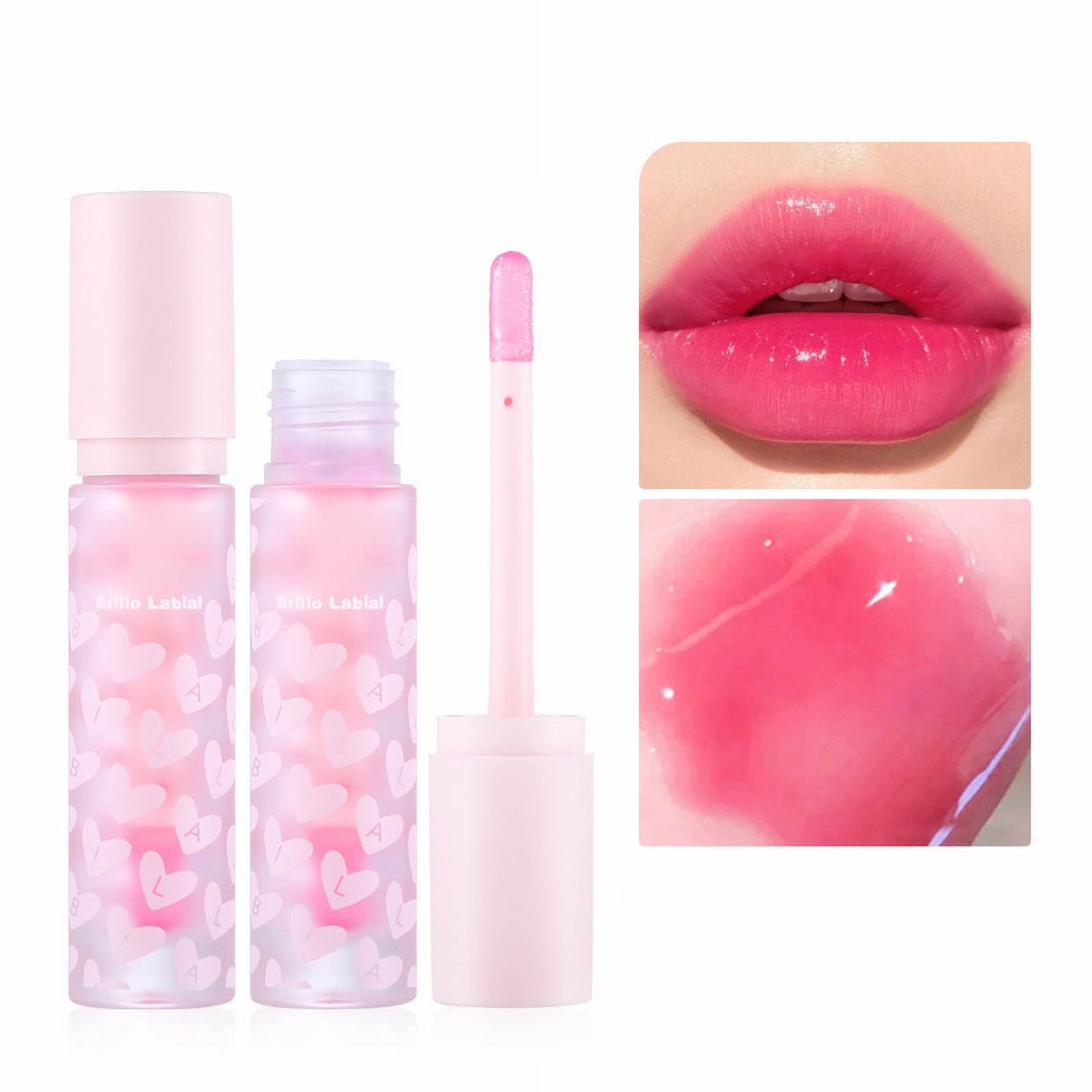 Siquannn Fruit Flavo Lip Gloss Pack Lip Gloss Base Gel Clear Lip Tints ...