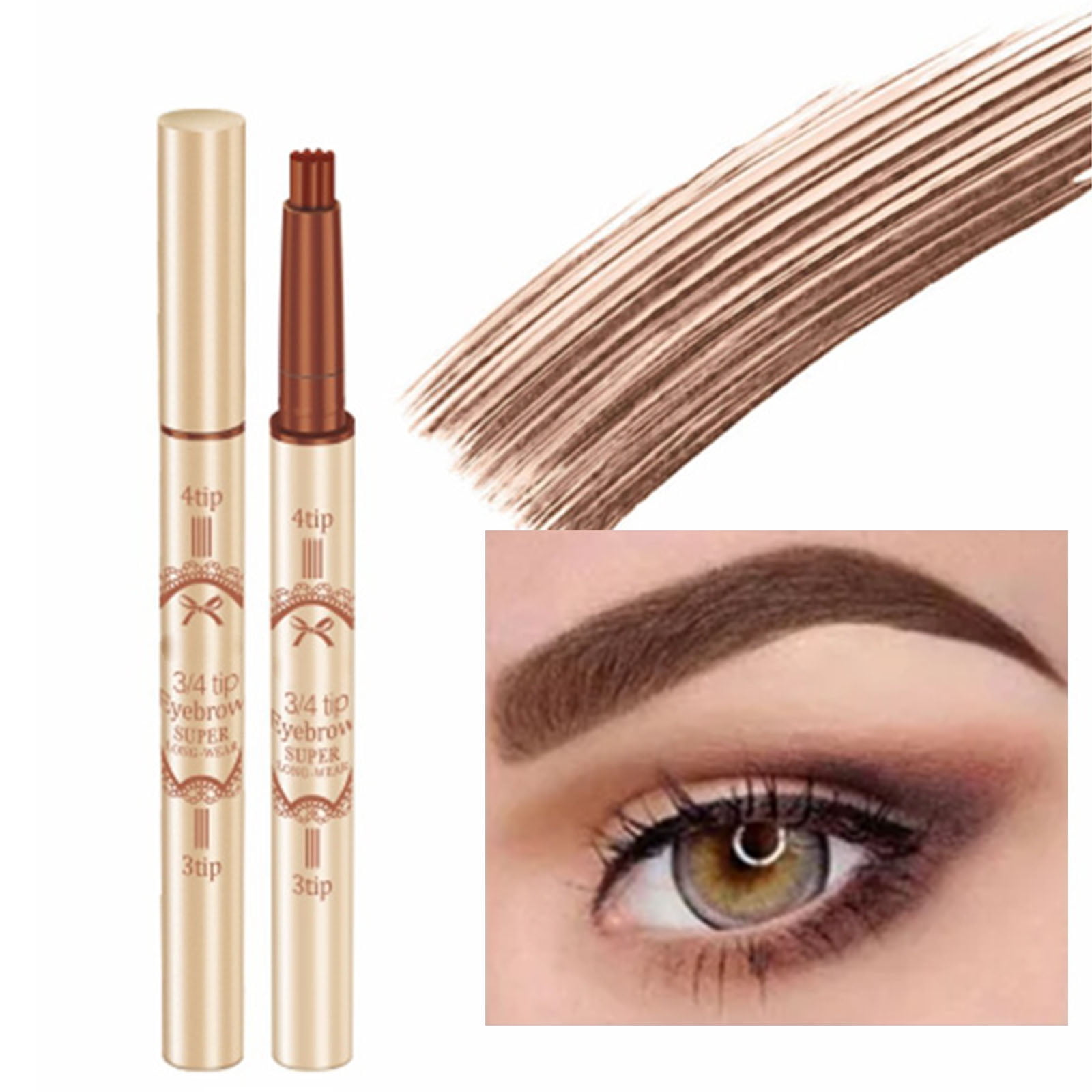 Siquannn Gel Eyebrow Pen Brow Mapping 24 Hour Brow Eyebrow Pencil with ...