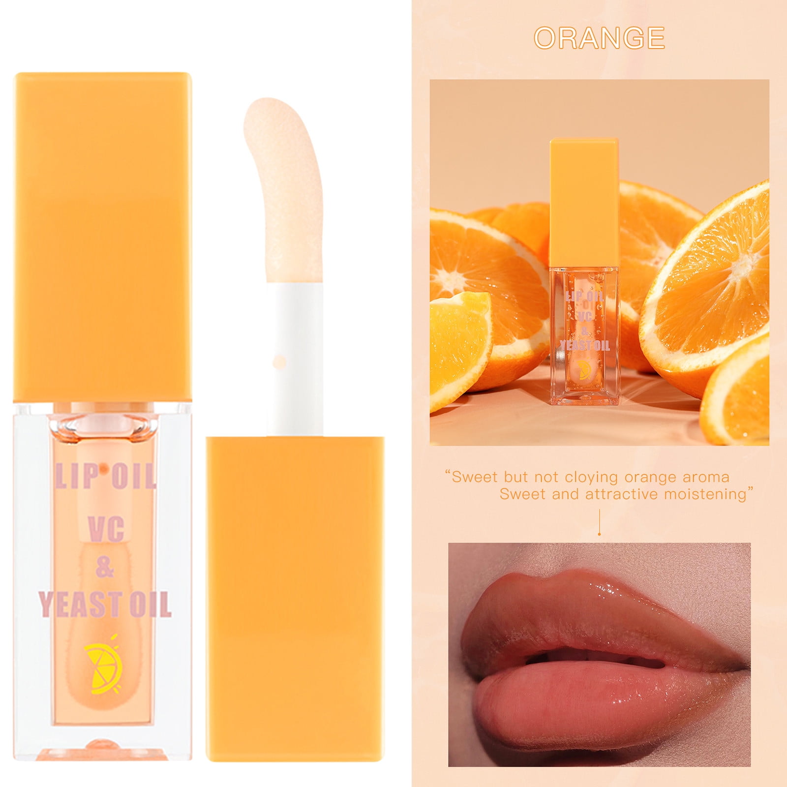 Siquannn Lip Oil Eye Gloss Organic Cocoa Butter Lip Plumper Gloss Peach ... Siquannn Lip Oil Eye Gloss Organic Cocoa Butter Lip Plumper Gloss Peach ...