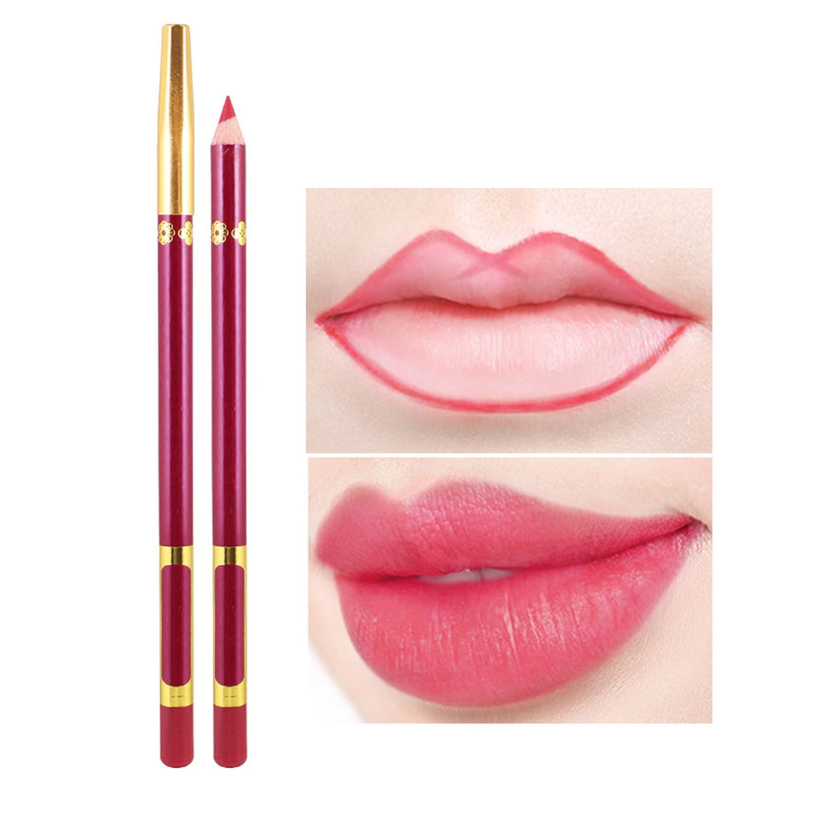 Siquannn Lipstick Pencil Lip Lip Liner Lip Set Lawless Lip Gloss Dark ...