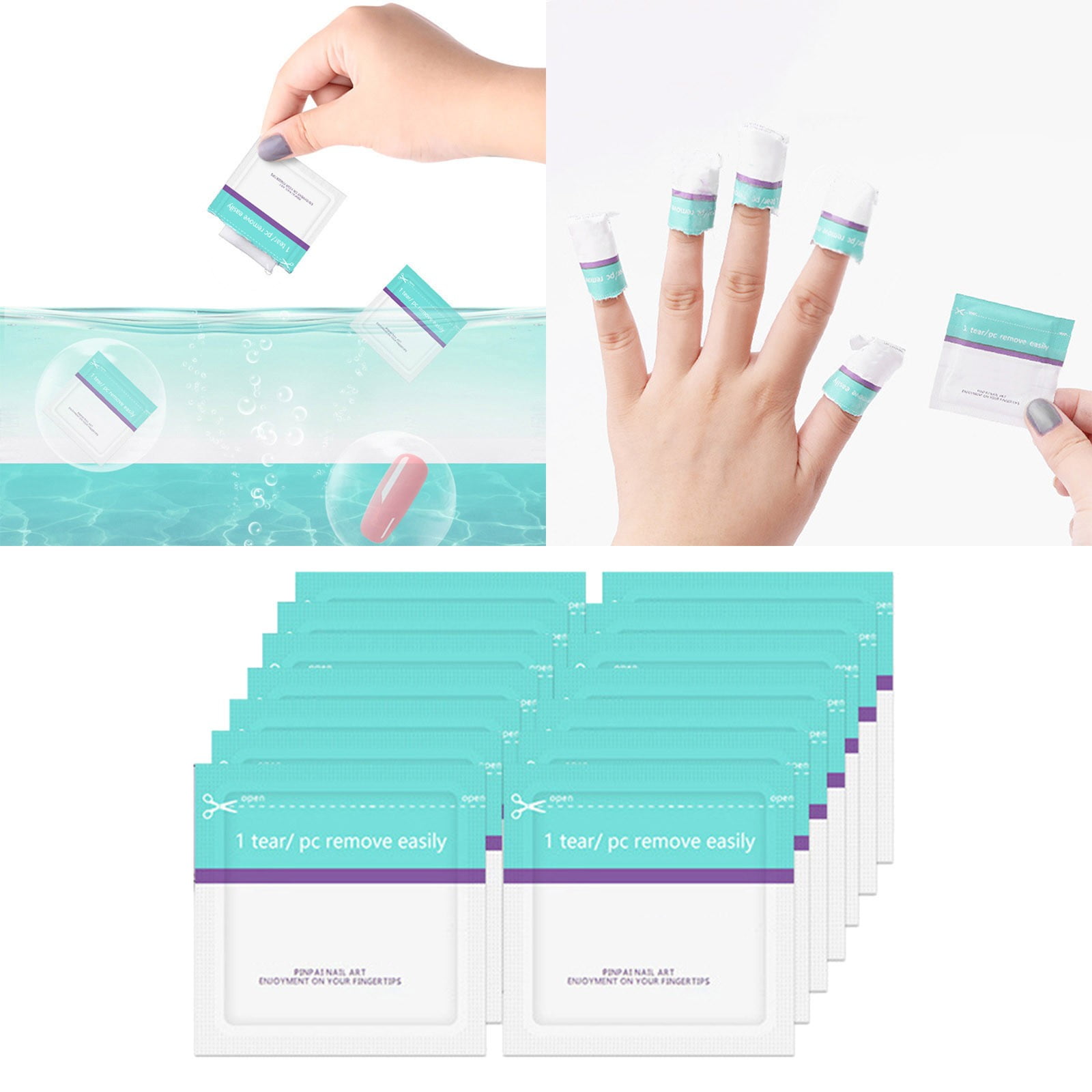 Siquannn Nail Remover Kit Nail Salon Supplies Bling Strongest Nail Glue ...