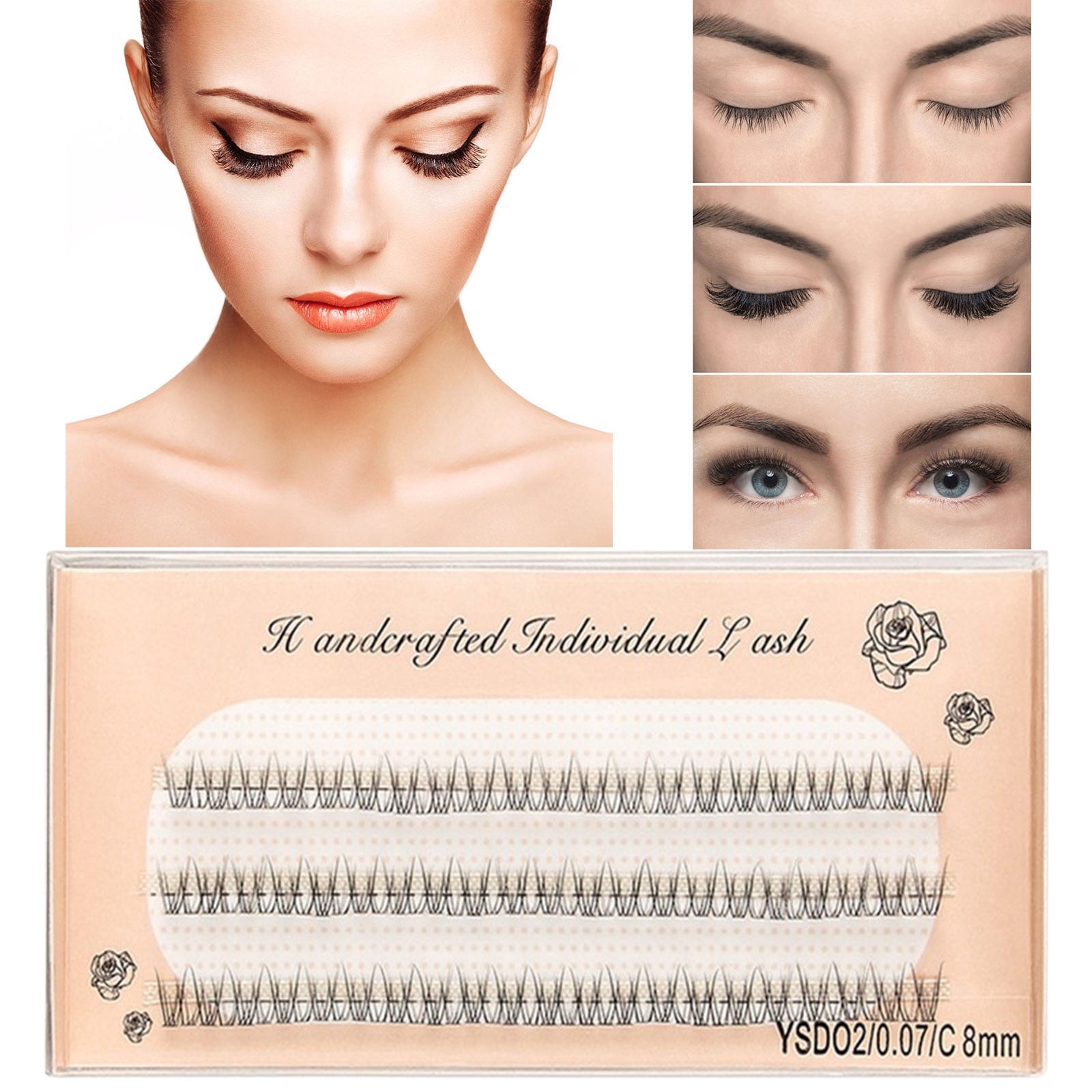 Siquannn Spiky Lashes Eyelashes with Butterflies on Them Eyelash ...