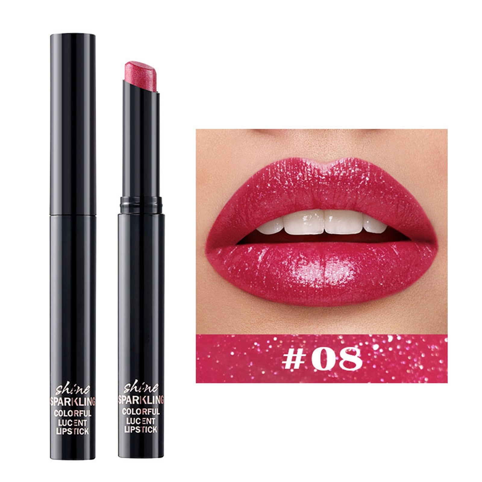 Siquannn Ten Colors Lipstick Sparkling Lipstick Long Lasting ...