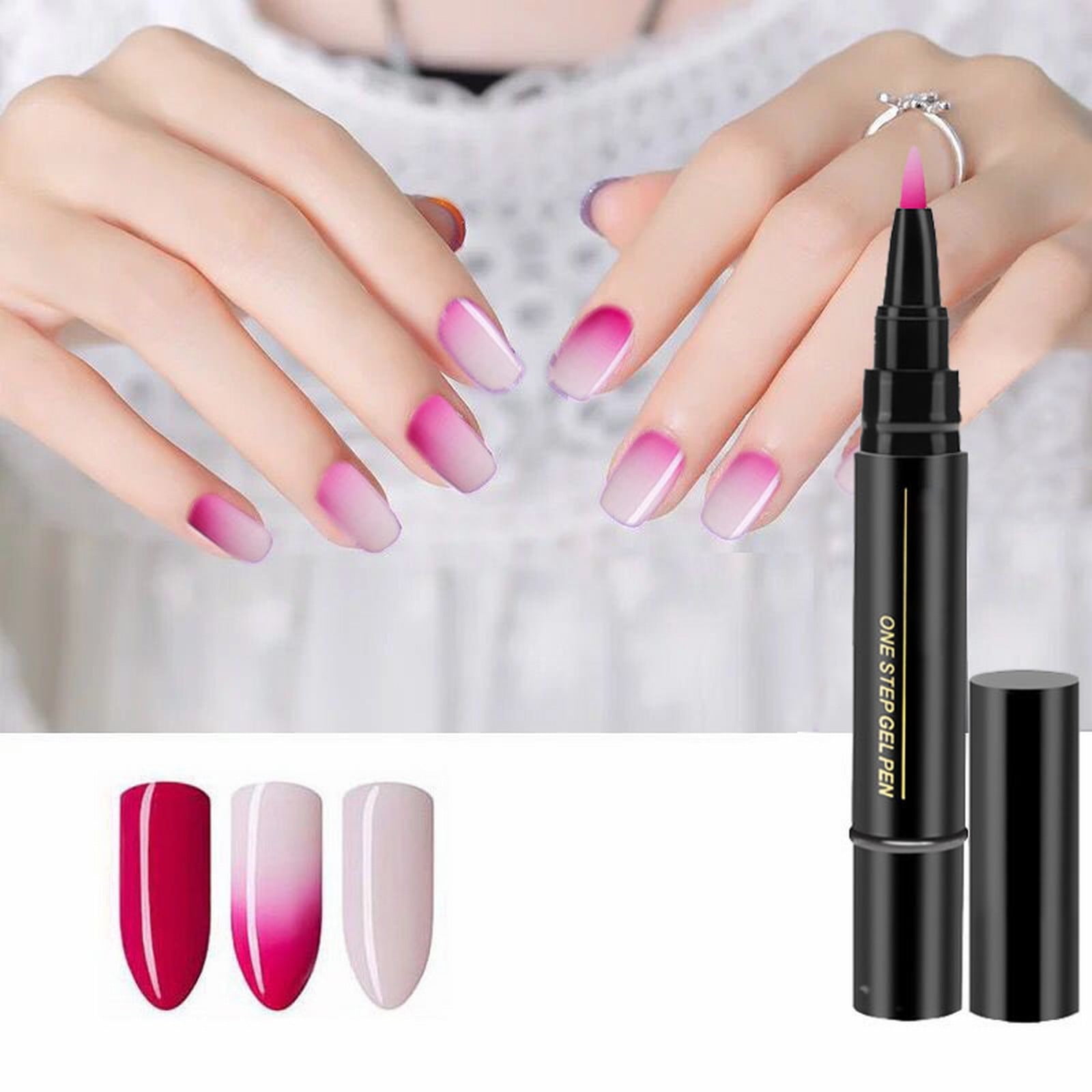 Siquannn White Pencil For Under Finger Nails Active Glow Polish Nail ...