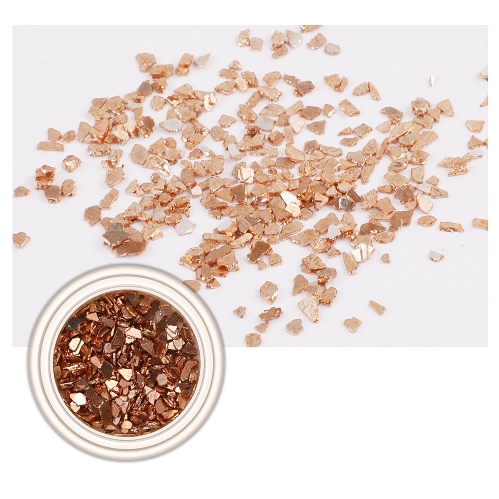 Siquannnn Irregular Meteorite Fragment Nail Flakies Sheets Nail Art 3D ...