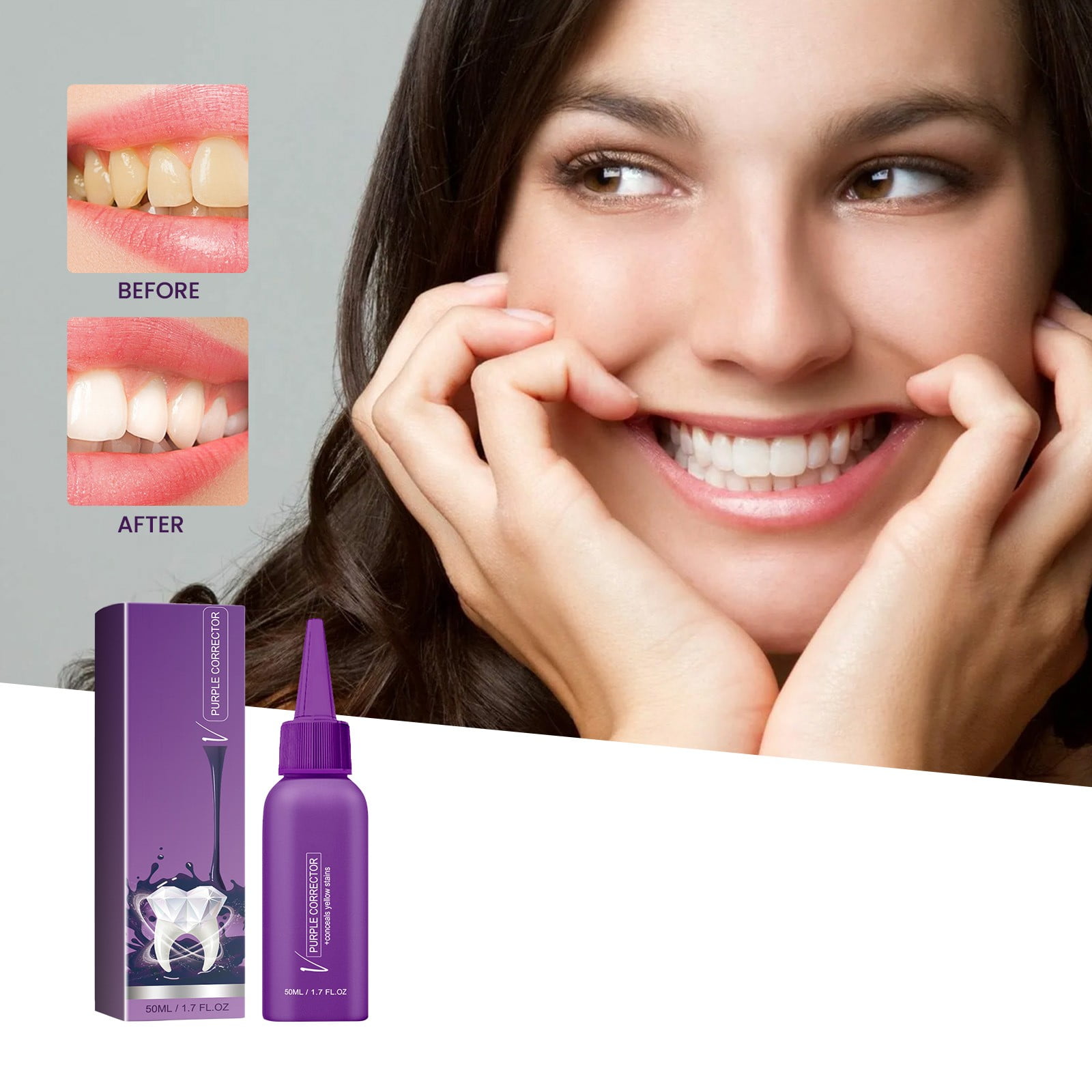 Siquannnn Purple Toothpaste For Brighter And Fresh Breath 100g Natural ...