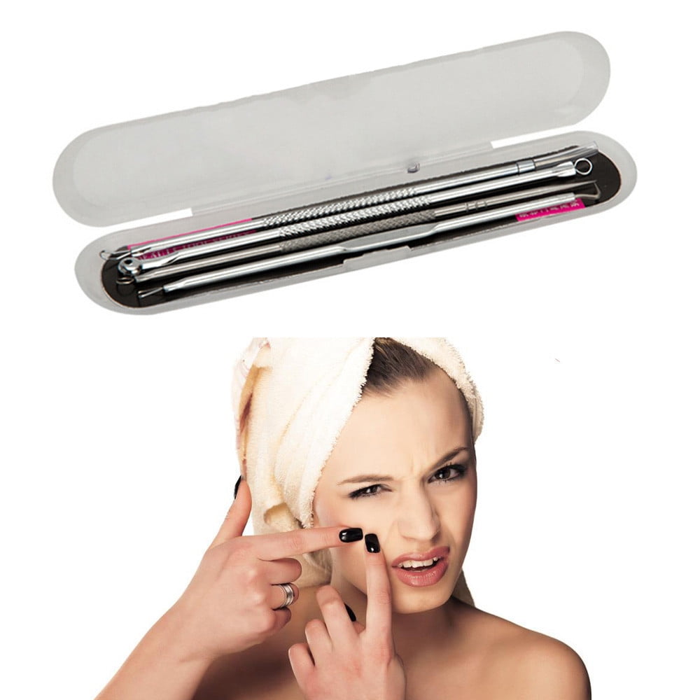 Siquannnn Stainless Facial Acne Spot Pimple Remover Extractor Tool ...
