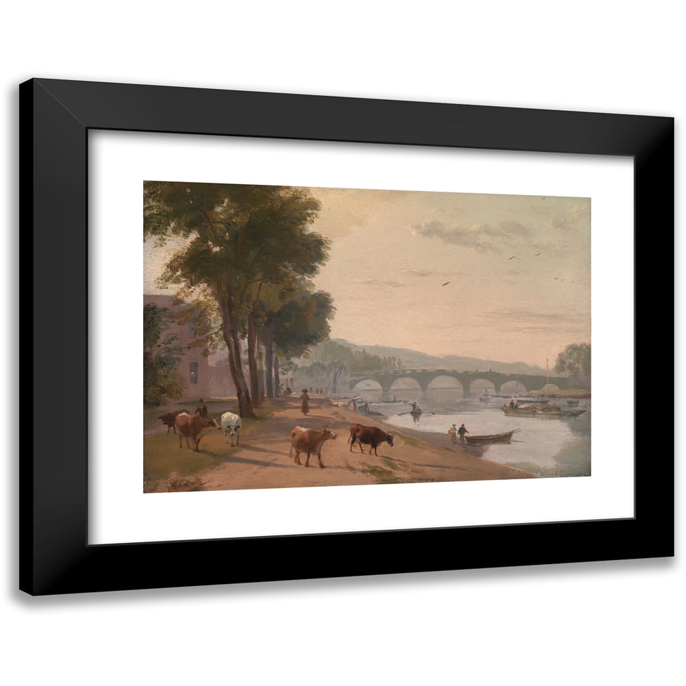 Sir Augustus Wall Callcott 14x11 Black Modern Framed Museum Art Print ...