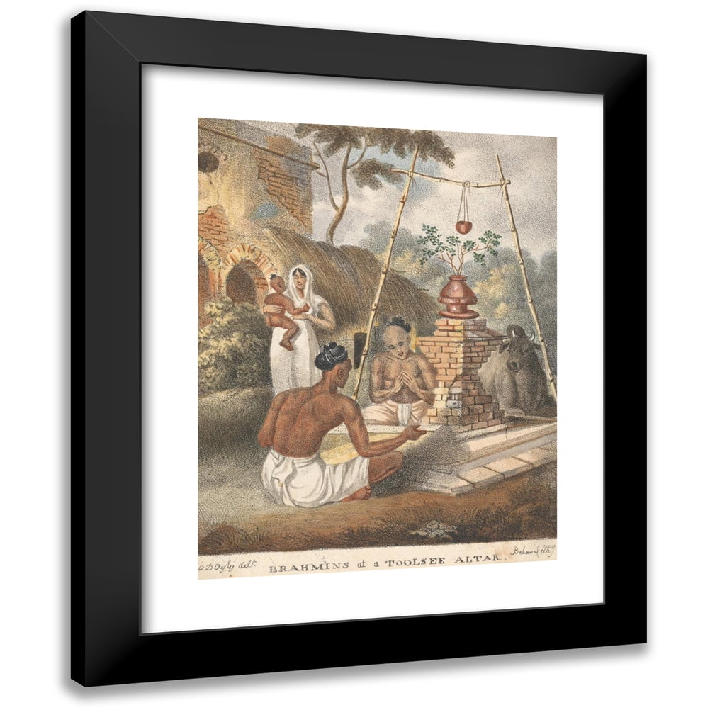 Sir Charles D'Oyly 15x18 Black Modern Framed Museum Art Print Titled ...