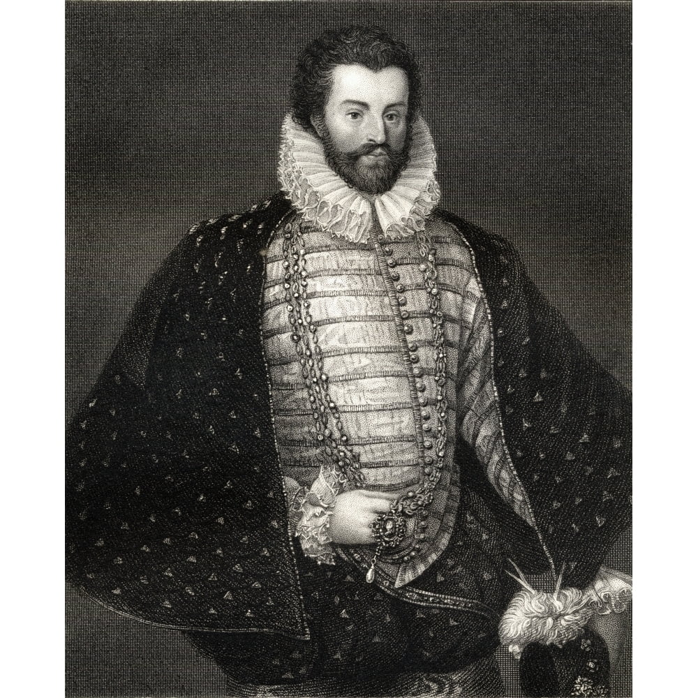 Sir Christopher Hatton 1540-1591. Favourite Of Elizabeth I and Lord ...