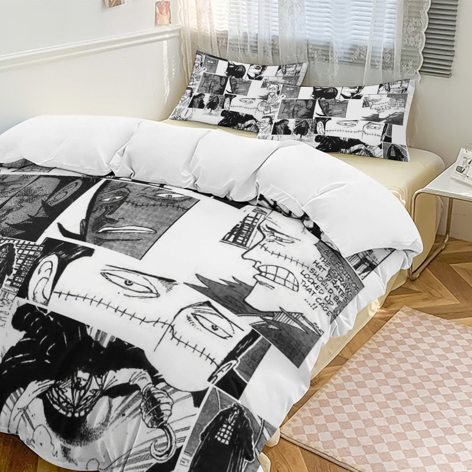 Sir Crocodile Bed Duvet Cover Funny Anime Cartoon Bedding Sets ...