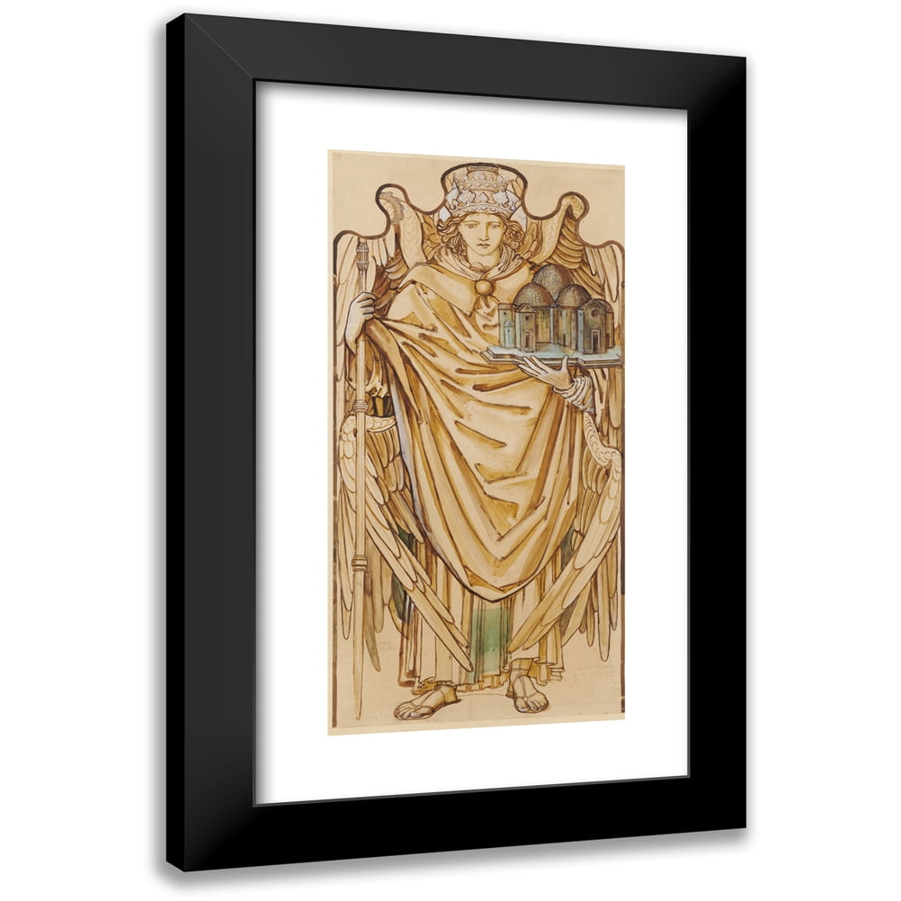 Sir Edward Coley Burne-Jones 14x24 Black Modern Framed Museum Art Print Titled - The Angels of ...