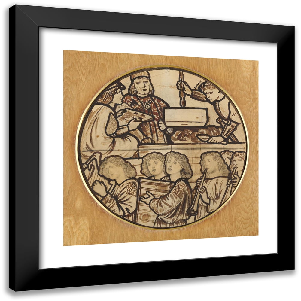 Sir Edward Coley Burne-Jones 20x20 Black Modern Framed Museum Art Print ...