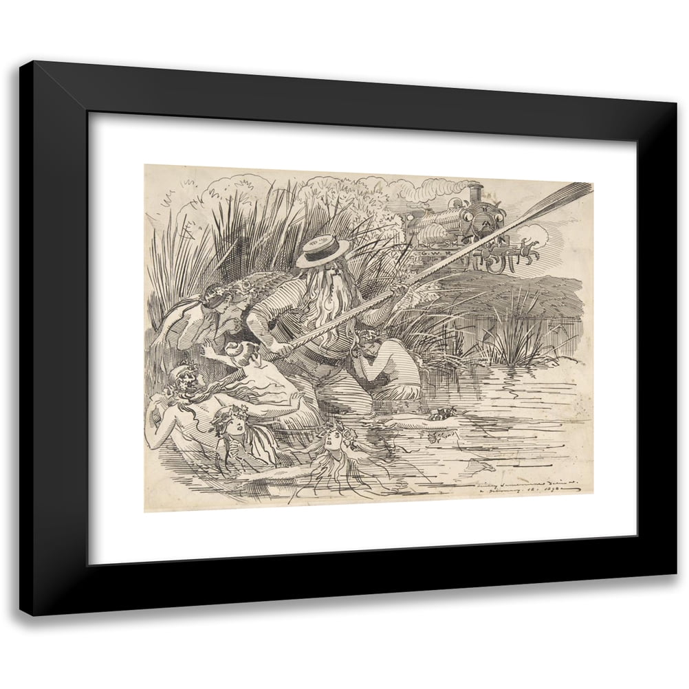 Sir Edward Linley Sambourne 14x12 Black Modern Framed Museum Art Print ...