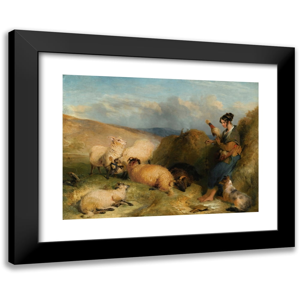 Sir Edwin Henry Landseer 18x14 Black Modern Framed Museum Art Print ...