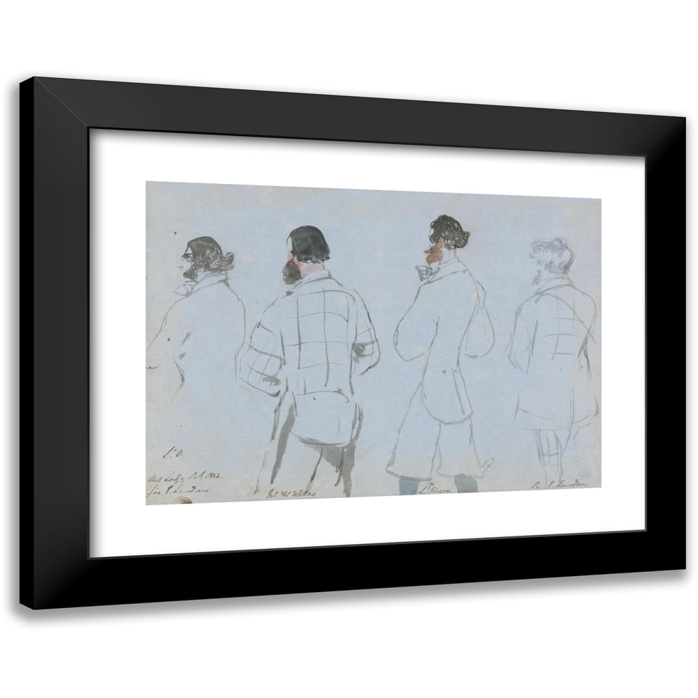 Sir Edwin Henry Landseer 24x18 Black Modern Framed Museum Art Print ...