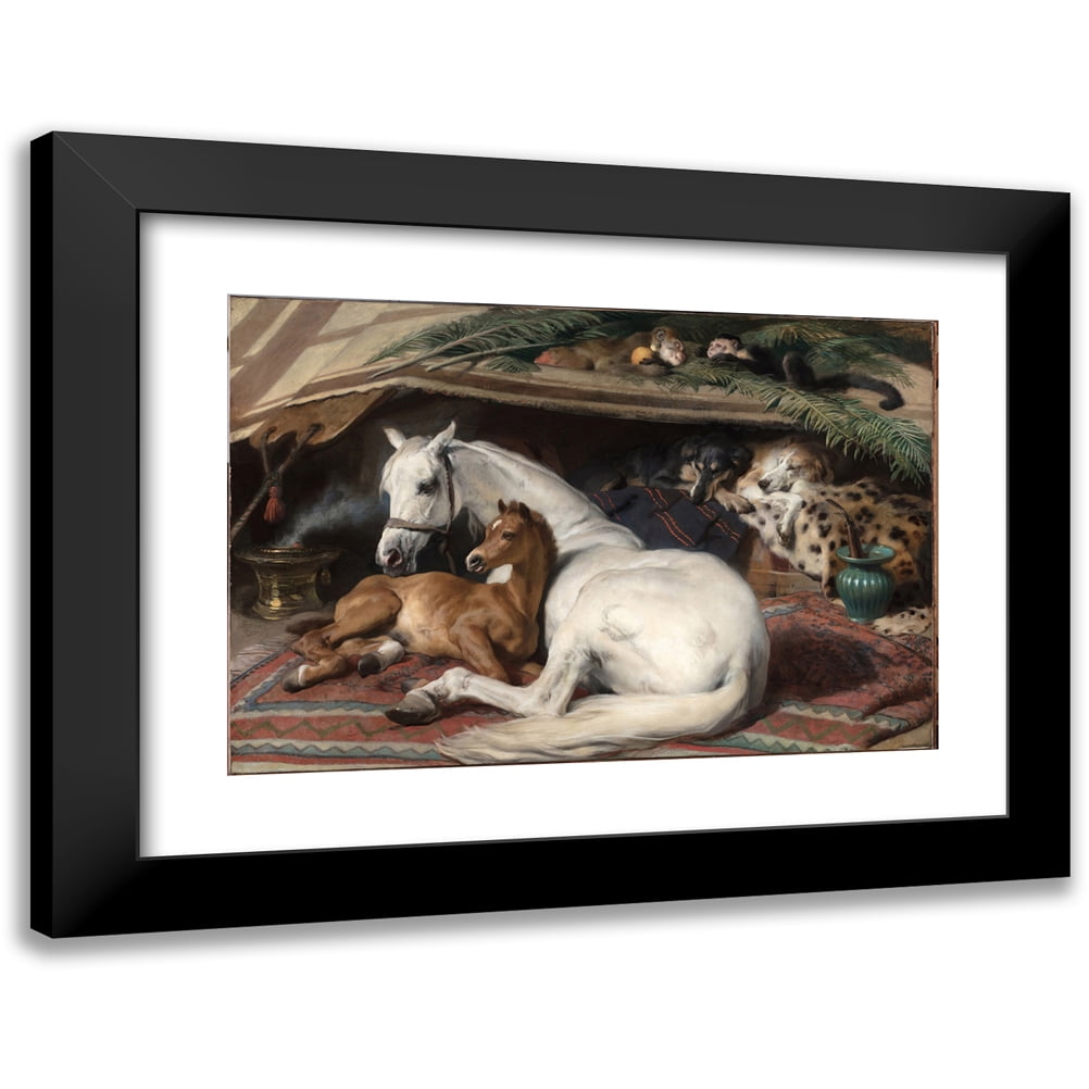 Sir Edwin Henry Landseer 24x18 Black Modern Framed Museum Art Print ...