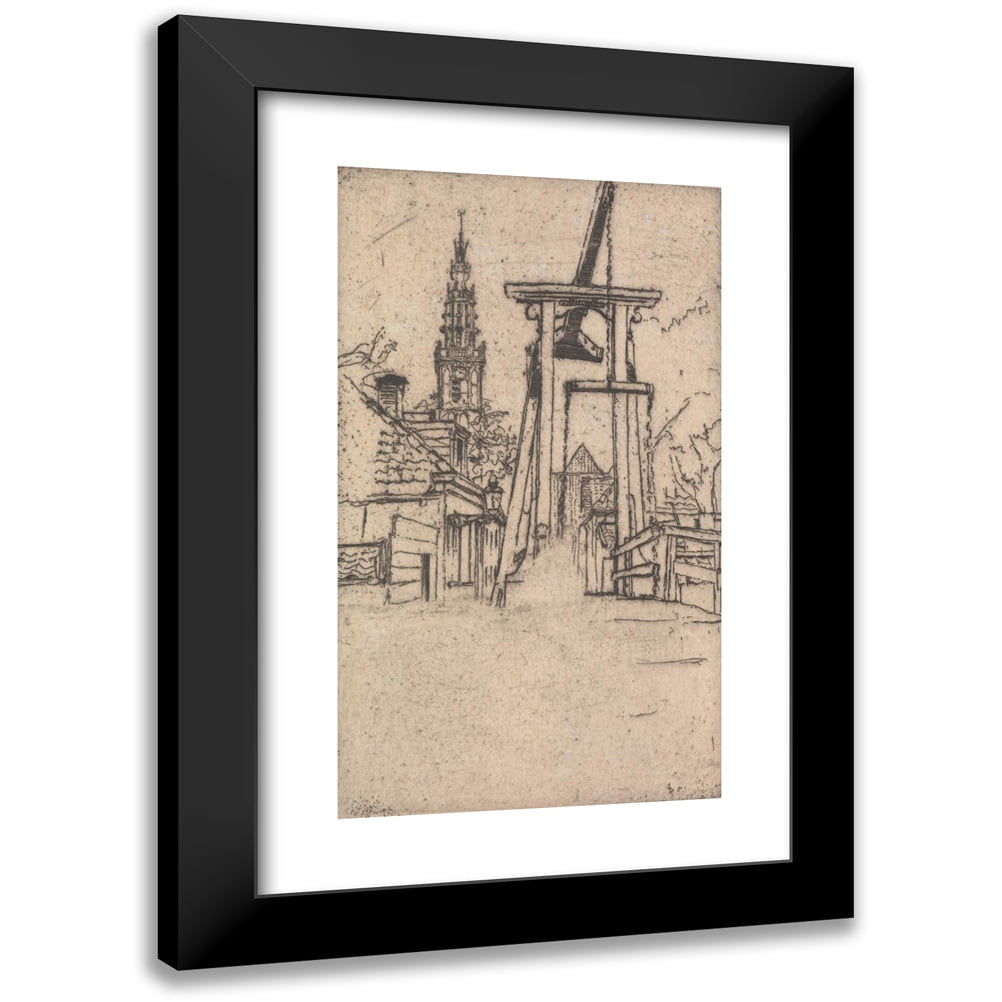 Sir Frank Short 10x14 Black Modern Framed Museum Art Print Titled ...