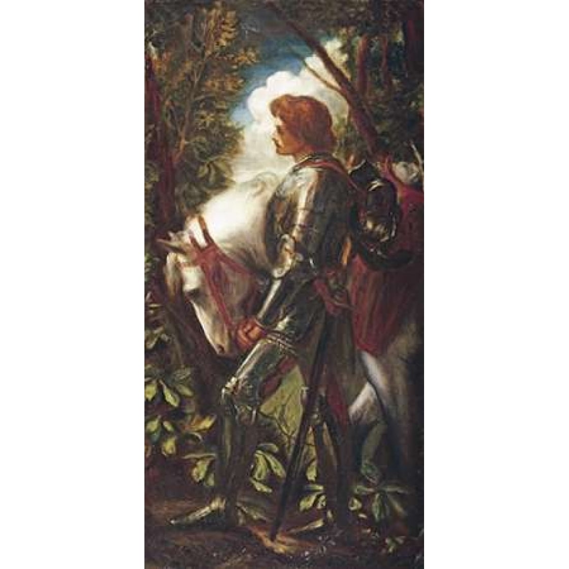 Sir Galahad Poster Print by George Frederick Watts - Walmart.com
