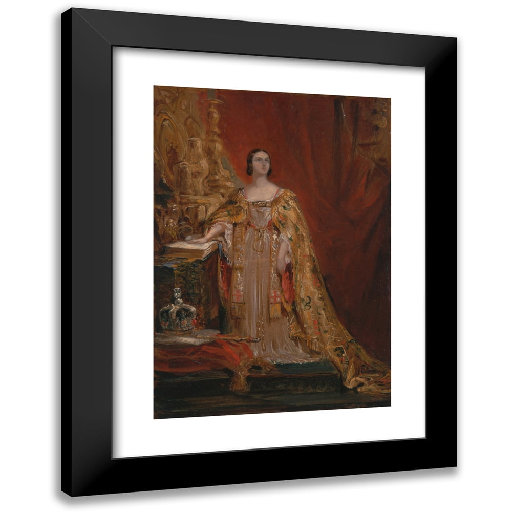 Sir George Hayter 18x24 Black Modern Framed Museum Art Print Titled ...