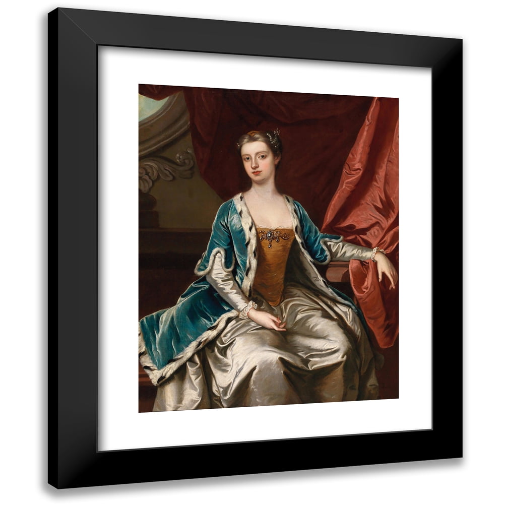 Sir Godfrey Kneller 12x14 Black Modern Framed Museum Art Print Titled ...