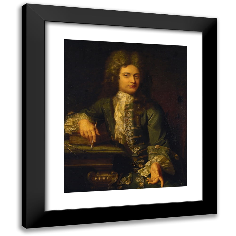 Sir Godfrey Kneller 12x14 Black Modern Framed Museum Art Print Titled ...