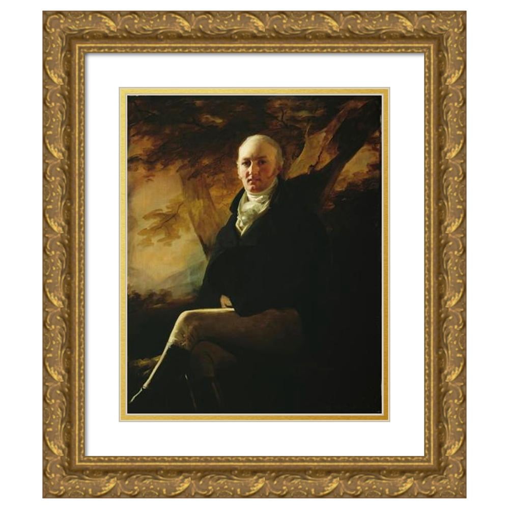 Sir Henry Raeburn 12x14 Gold Ornate Wood Frame and Double Matted Museum ...