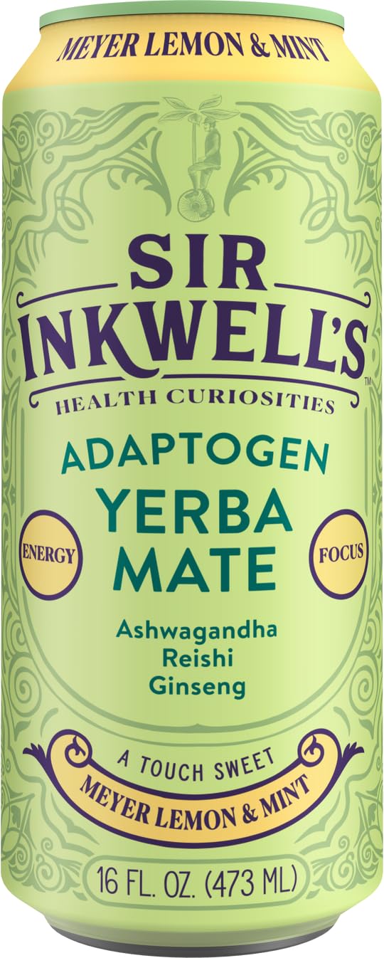 Sir Inkwells Yerba Mate Meyer Lemon Mint 16 fl oz (Pack Of 12) - Walmart.com