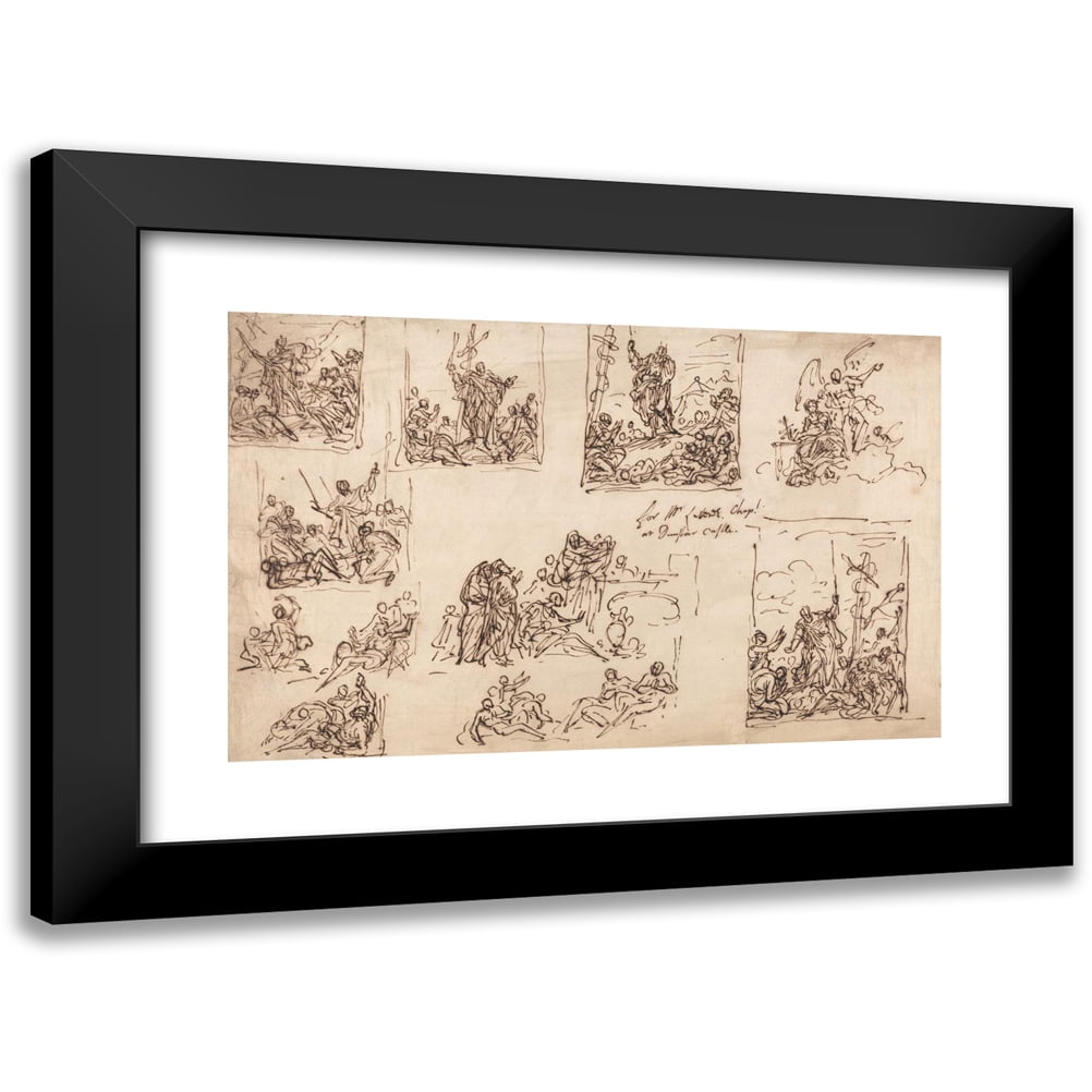 Sir James Thornhill 18x13 Black Modern Framed Museum Art Print Titled ...