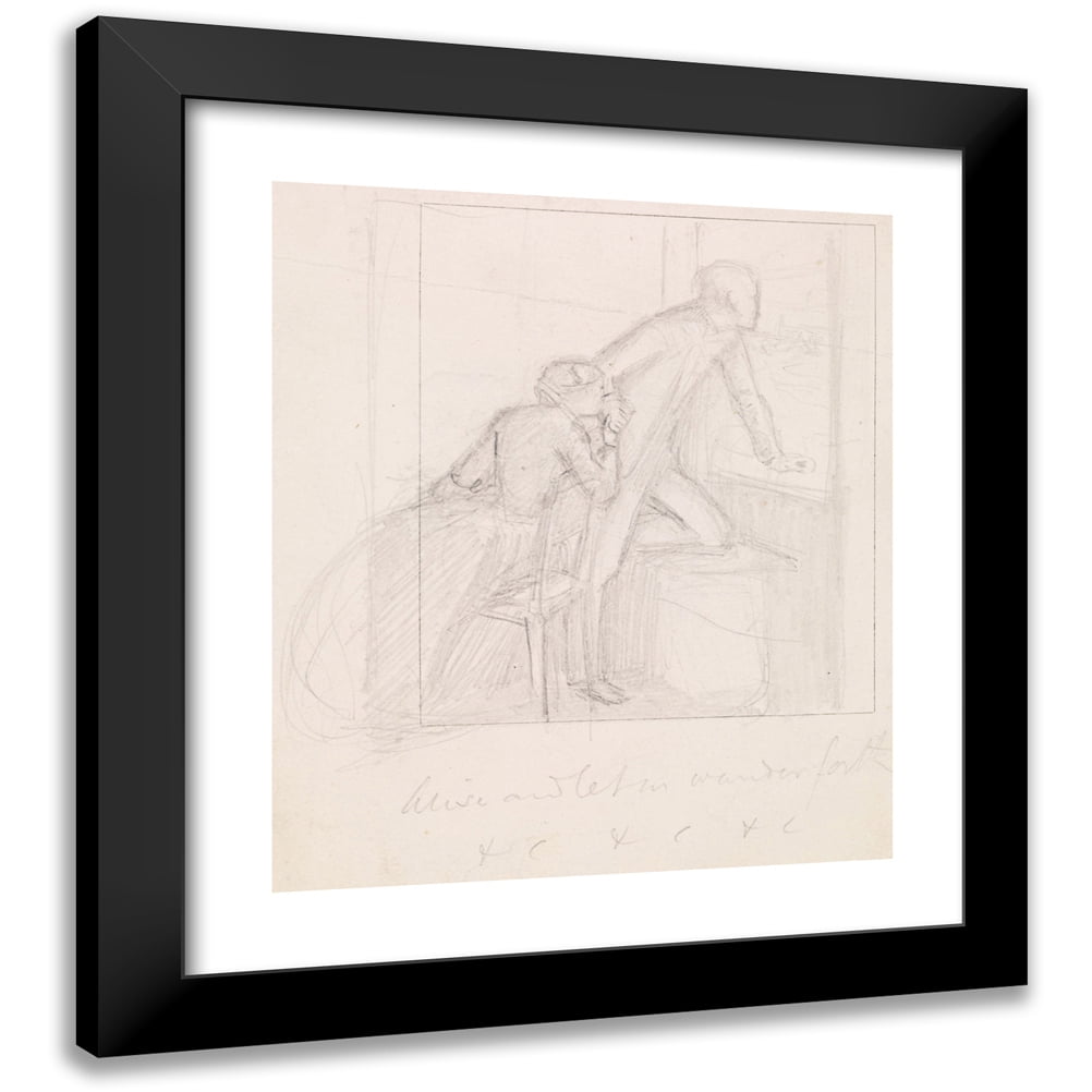 Sir John Everett Millais 12x14 Black Modern Framed Museum Art Print ...