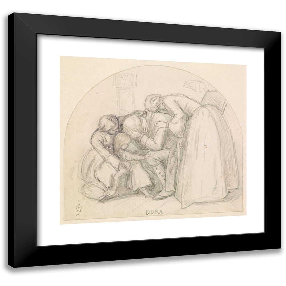 Sir John Everett Millais 13x12 Black Modern Framed Museum Art Print ...