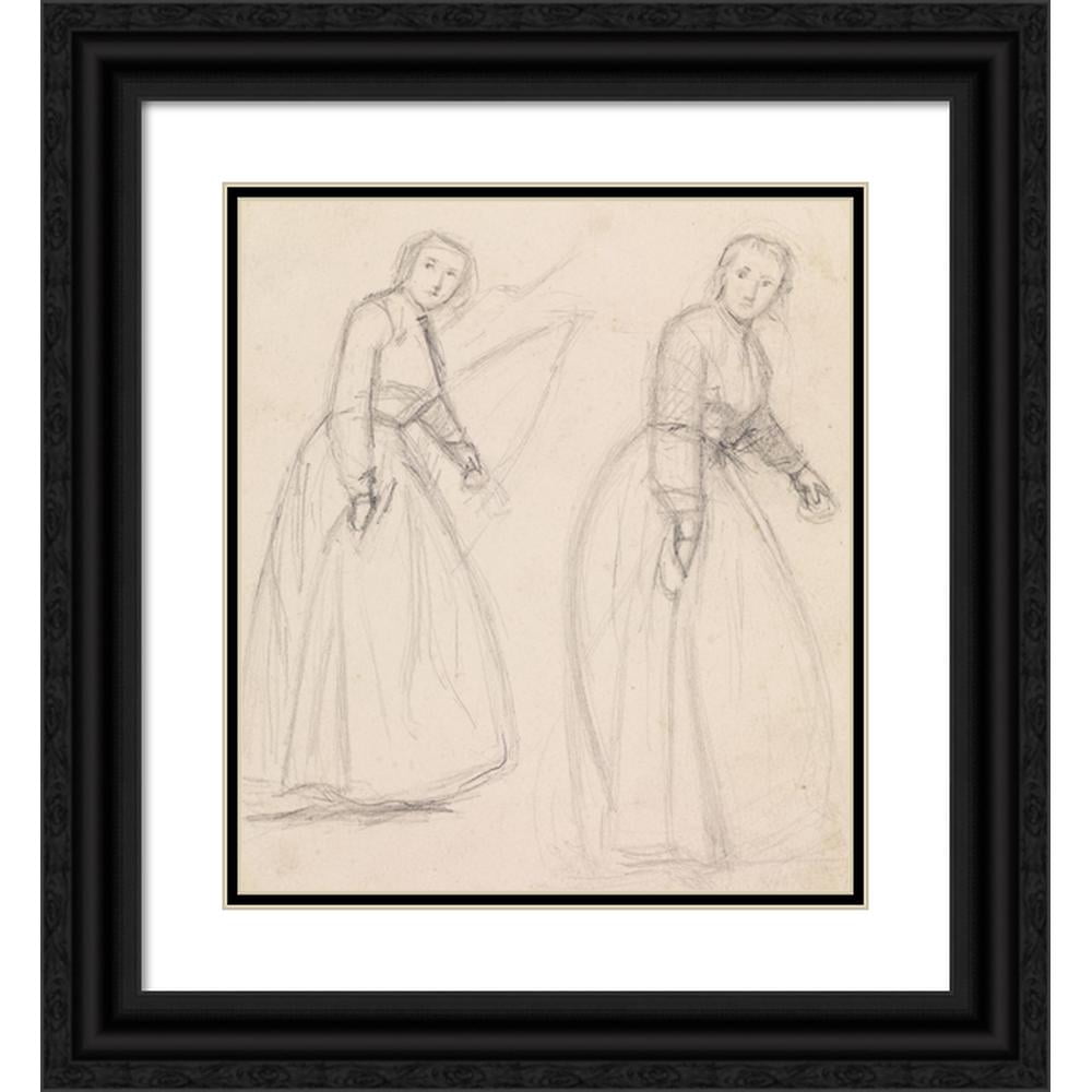 Sir John Everett Millais 15x16 Black Ornate Wood Framed Double Matted ...