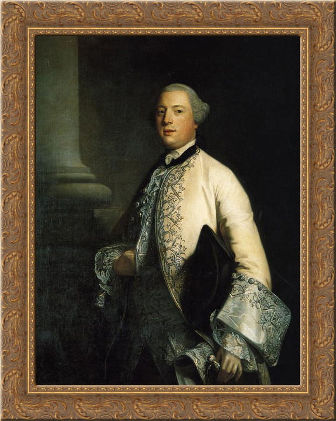 Sir John Molesworth 20x24 Gold Ornate Wood Framed Canvas Art by ...