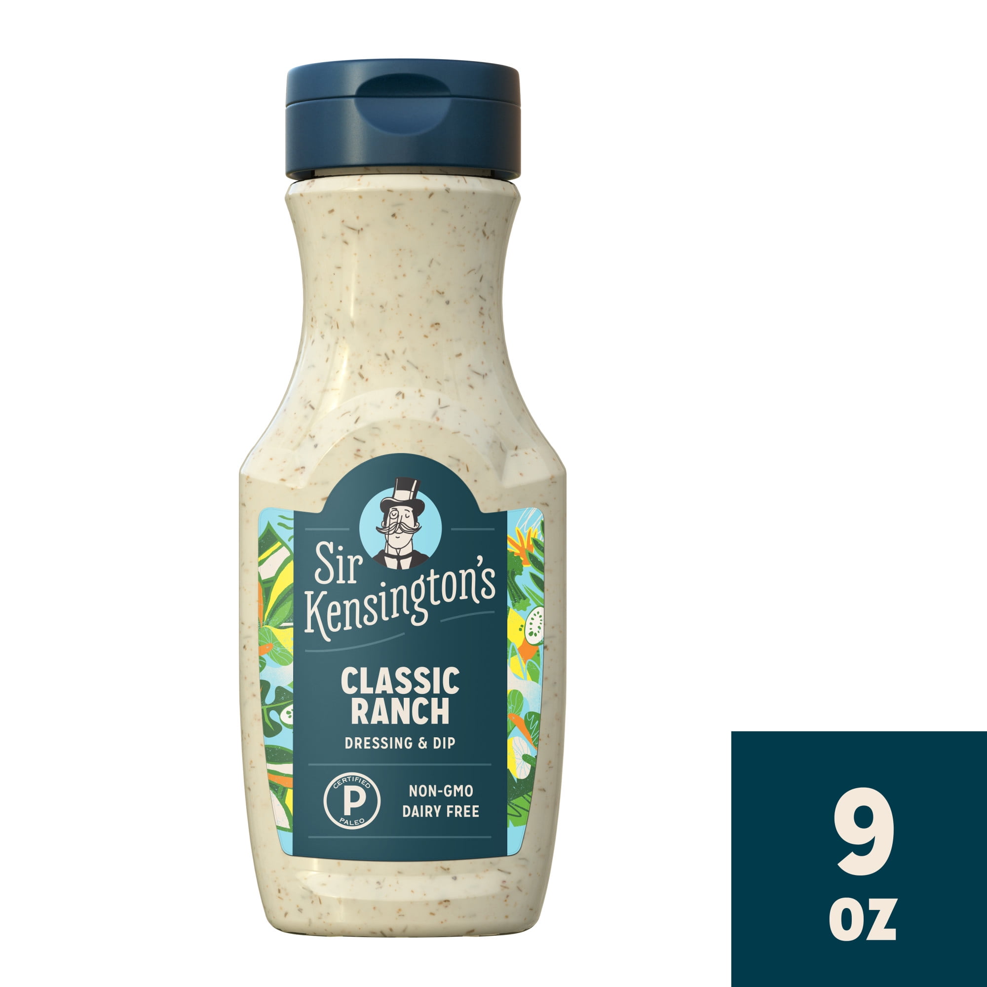 Sir Kensington's Classic Ranch Salad Dressings, 9 Fl Oz - Walmart.com
