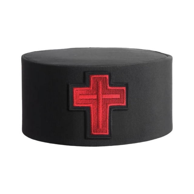 Sir Knight Knights Templar Commandery Masonic Crown Cap - Black Rayon ...