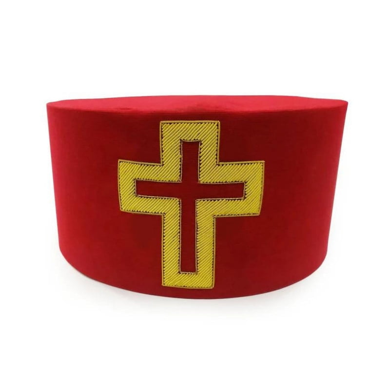 Sir Knight Knights Templar Commandery Masonic Crown Cap - Red Passion ...