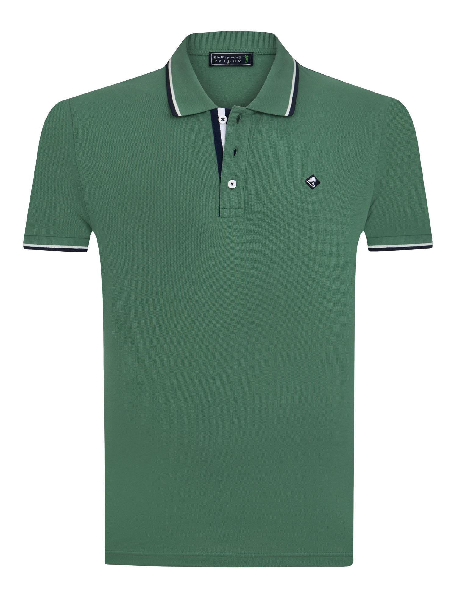 Sir Raymond Tailor Men's Short Sleeve Cotton Polo Collar Polo Shirt ...