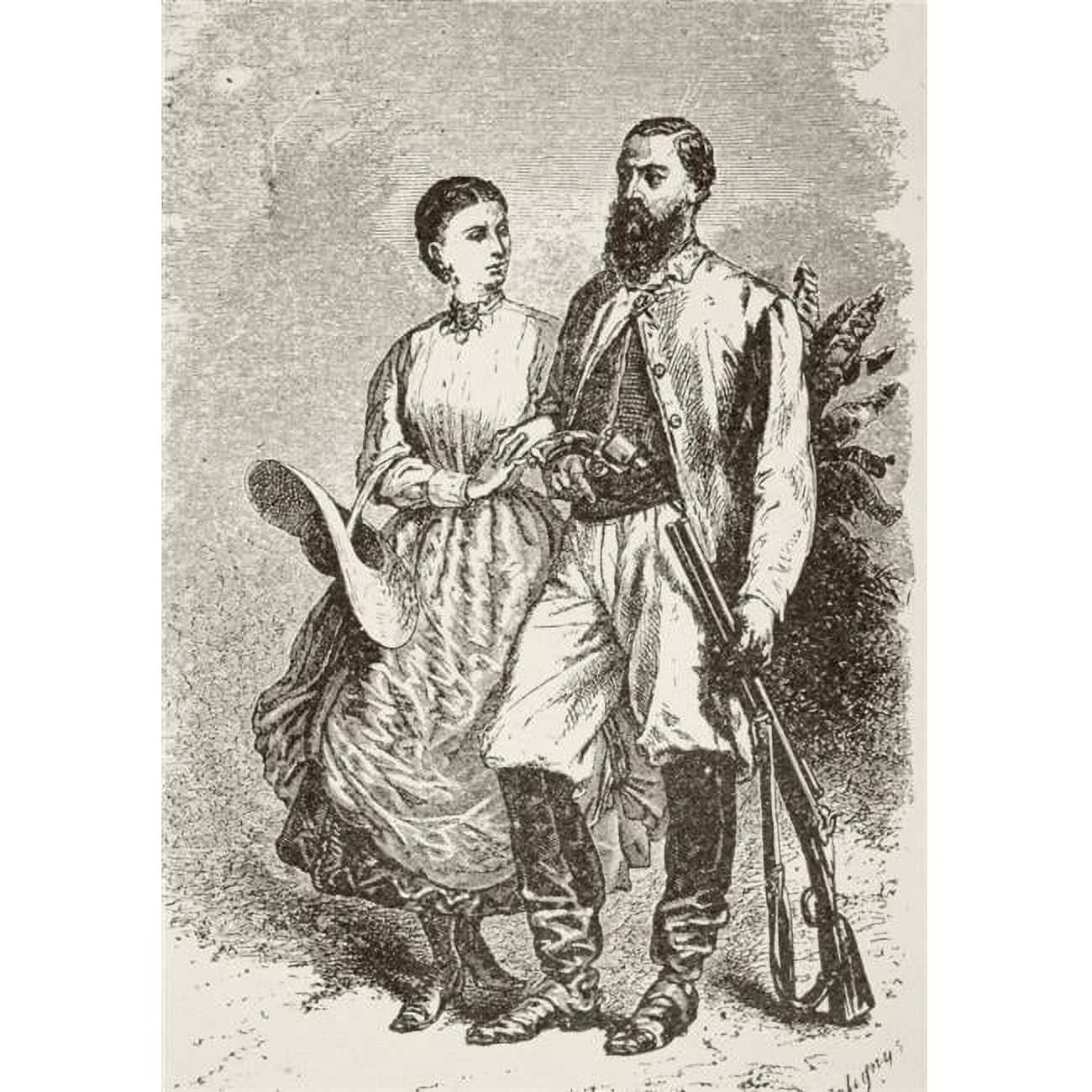 Sir Samuel White Baker - 1821 to 1893 English Explorer - & His Second ...