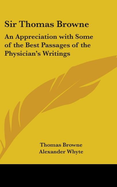 Thomas Browne; Alexander Whyte