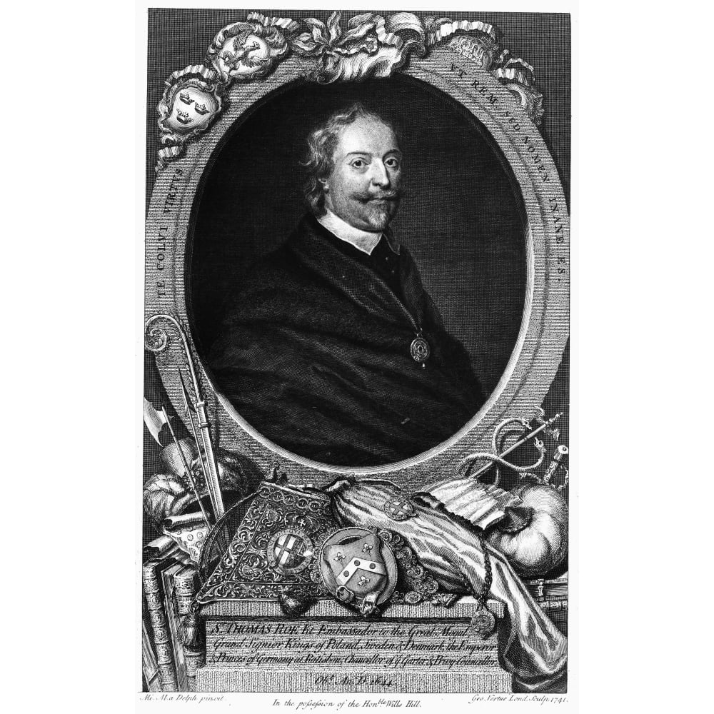 Sir Thomas Roe. Nenglish Diplomat. Line And Stipple Engraving 18Th ...