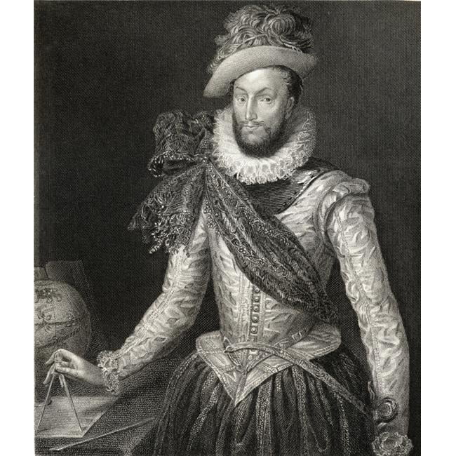 Sir Walter Raleigh C1554-1618 English Adventurer & Writer From The Book ...