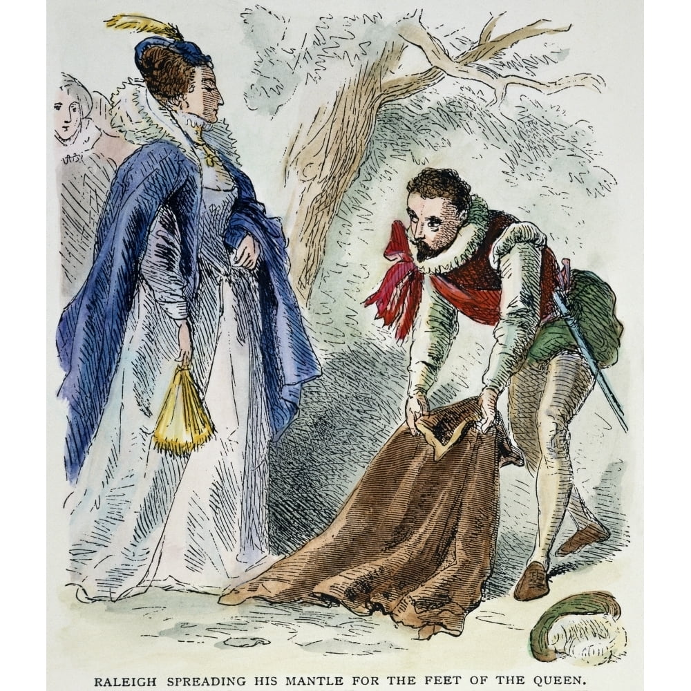 Sir Walter Raleigh N(1552-1618). English Adventurer Courtier And Writer ...