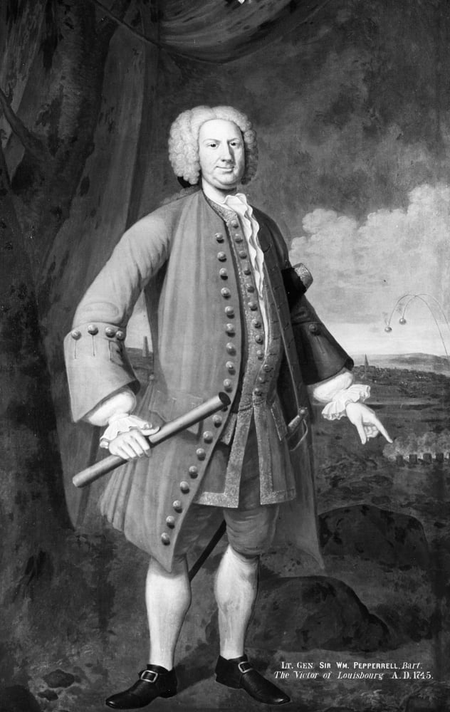 Sir William Pepperell /N(1696-1759). American Merchant And General. Oil ...