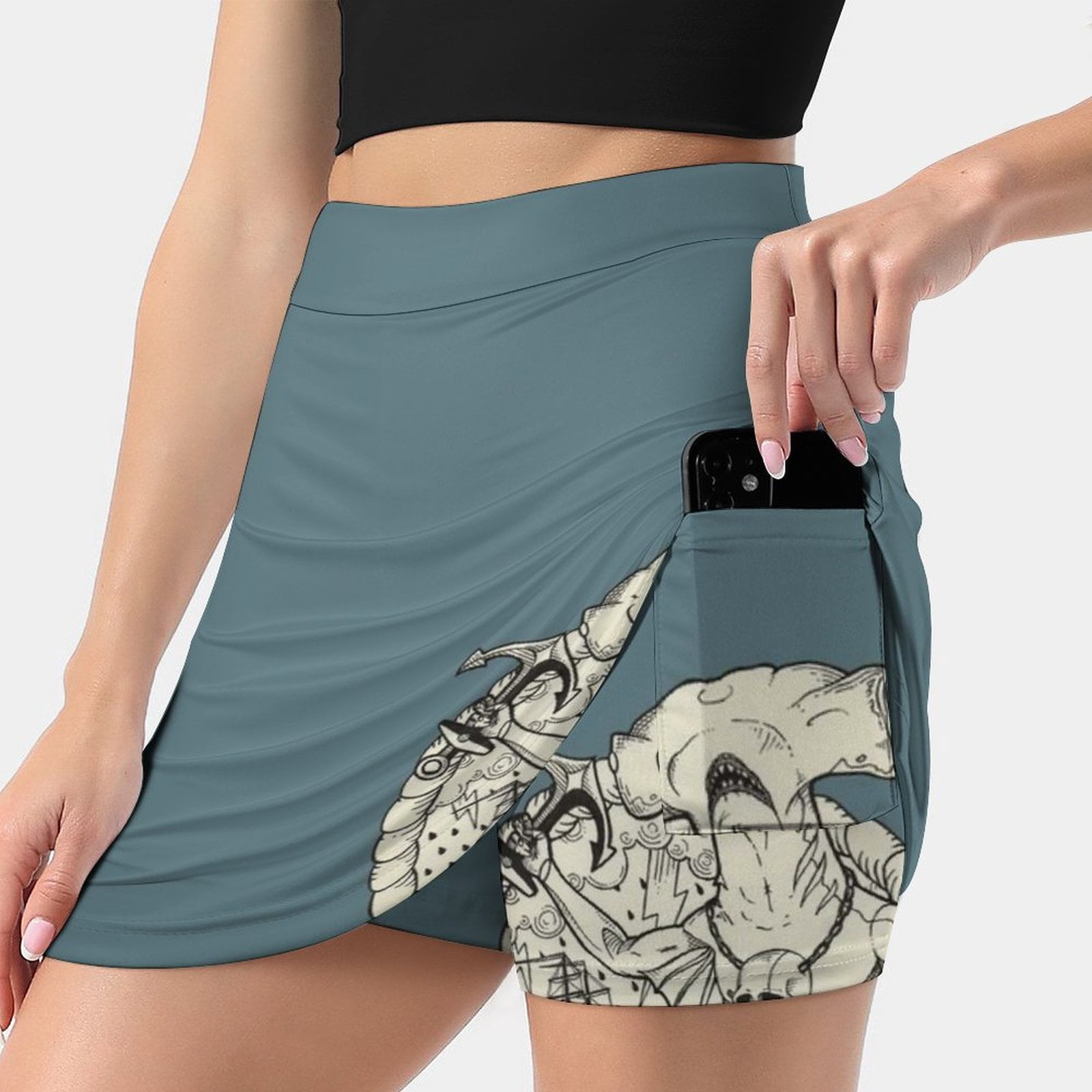 Sirène _ 04. Women's skirt Mini Skirts A Line Skirt With Hide Pocket ...
