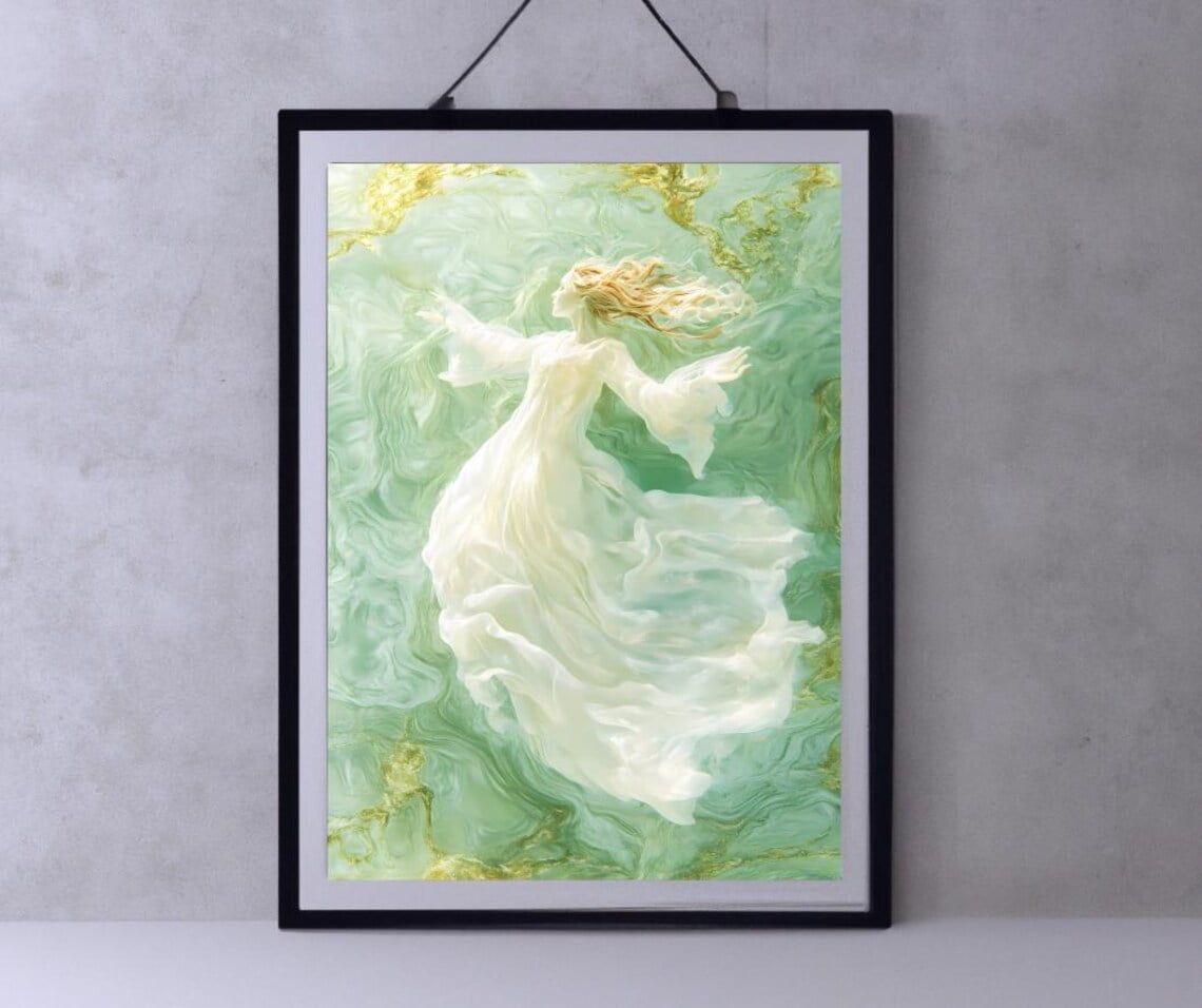 Sirène, Mermaid, Greek Goddess, Art, Female Rage, Dark Renaissance, Oil ...