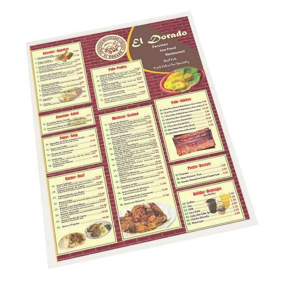 Sircle Laminating Pouch,18in W,12in L,PK100 MENU-07 - Walmart.com