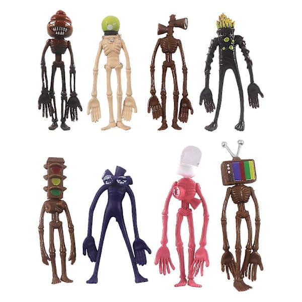Siren Head 8-Pack Monster Action Figures | Horror Creature Toys for ...