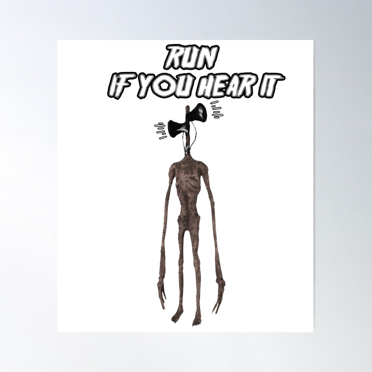 Siren Head Villain Poster Wall Art, Modern Wall Decor For Living Room ...