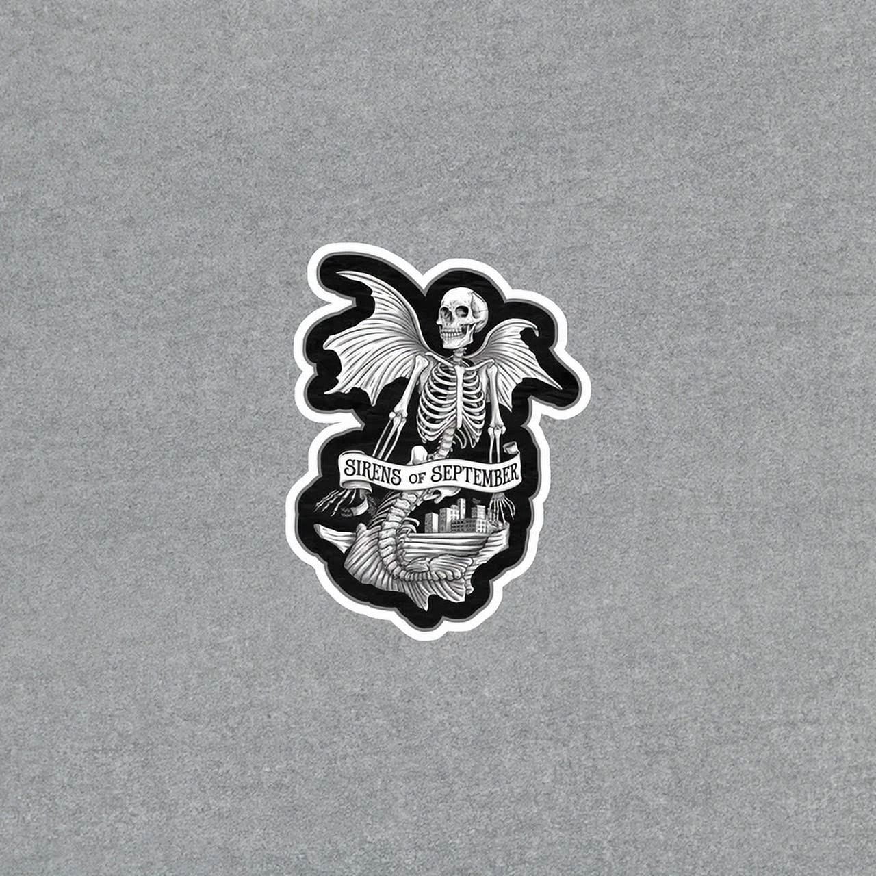 Sirens Of September Skeleton Anatomy Vinyl Sticker Decal Gothic Punk ...